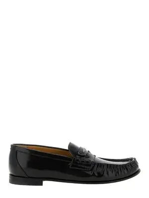 Fendi Scrunch Moccasins - Black