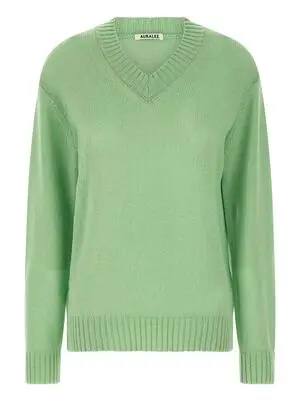 Auralee Cashmere Sweater - Green