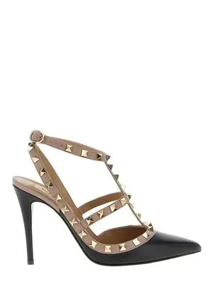 Valentino Garavani VALENTINO GARAVANI Rockstud Leather Pumps Black
