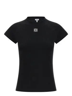 Loewe Anagram Cotton Blend T-shirt - Black