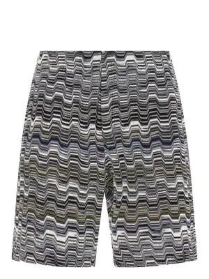 Missoni Irregular Zigzag Bermuda Shorts - Green
