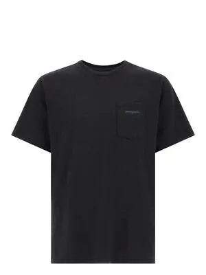 Patagonia Boardshort Logo Pocket Responsibili-tee' T-shirt - Black