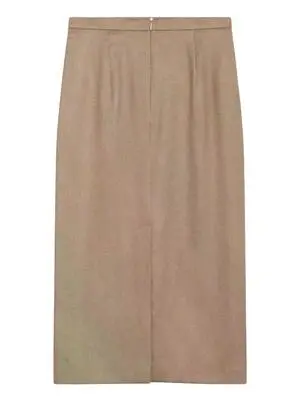 Max Mara Max Mara High-Waisted Midi Skirt Neutrals