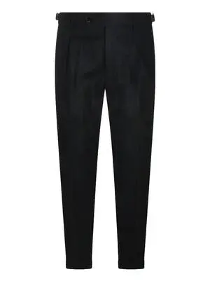 BERWICH Pressed-crease Pleated Trousers - Grey