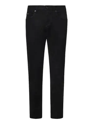 Dolce & Gabbana Logo-plaque Jeans - Black