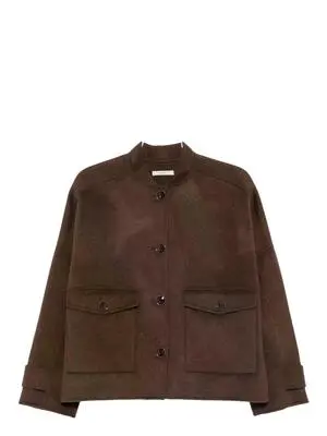 SESSUN Button-up Boxy Jacket - Brown