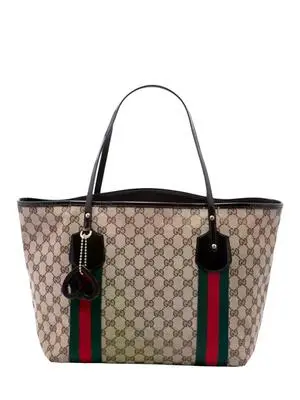 GUCCI Gucci GG Canvas Web Jolie Tote Bag