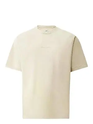 C.P. COMPANY 1020 Jersey Short-sleeve Logo T-shirt - Neutrals
