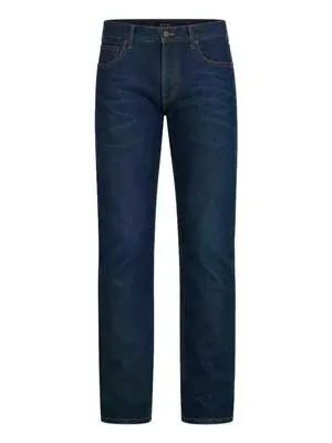 Gucci Cotton Denim Pants With Embroidery - Blue