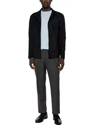 BRIGLIA 1949 Portobellos Pleated Straight-leg Trousers - Grey