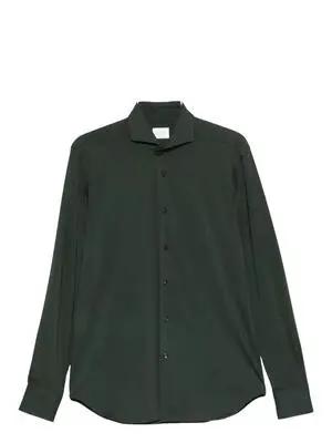 XACUS Button-fastening Long-sleeve Shirt - Green