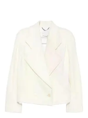 Stella McCartney Double-breasted Wool Jacket - Neutrals