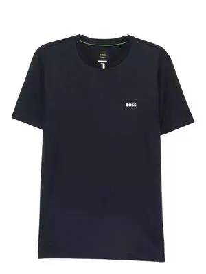 BOSS Logo-print Short-sleeve T-shirt - Blue