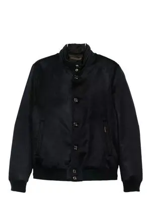 MOORER Moorer Button-Fastening Bomber Jacket