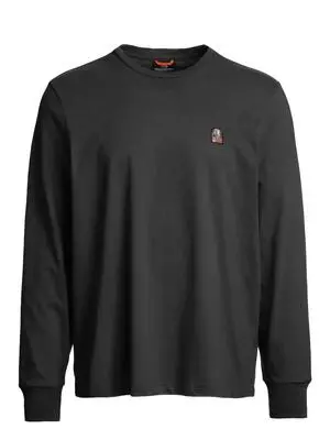 PARAJUMPERS Logo-patch Long-sleeve T-shirt - Black