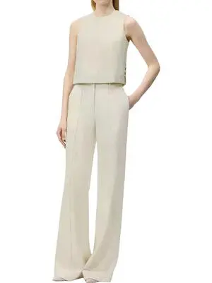 Adam Lippes Deeda Wide-leg Trousers - Neutrals