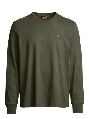 PARAJUMPERS Logo-patch Long-sleeve T-shirt - Green