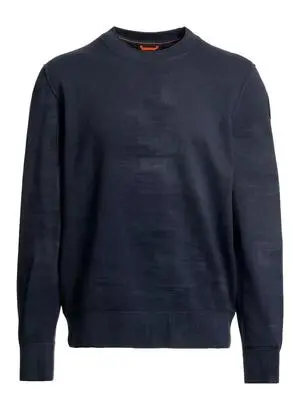 PARAJUMPERS Basic Braw Logo-patch Knit Pullover - Blue