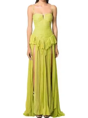 NORINA ST Diada 2.6 Ruffled Maxi Dress - Yellow