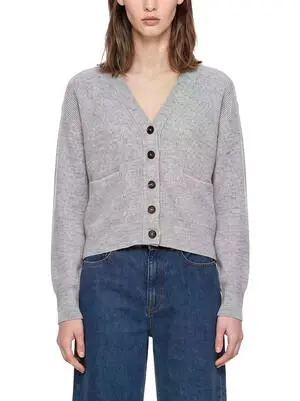 BRUNELLO CUCINELLI Brunello Cucinelli Ribbed-Knit V-Neck Cardigan