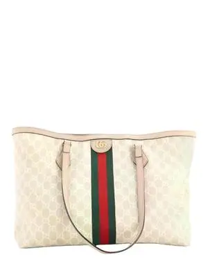 Gucci Ophidia Shopping Gg Coated Canvas Tote Bag - Neutrals