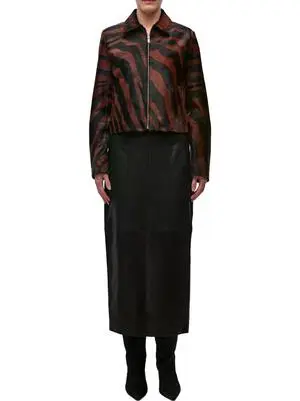 SIMKHAI SIMKHAI Daria Zebra-Print Jacket