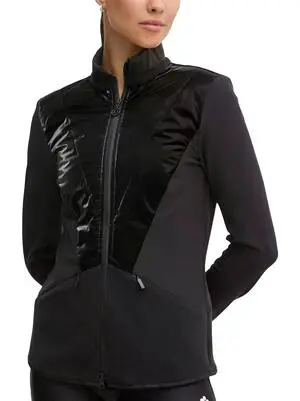 SPORTALM Glossy-panelled Zip-up Jacket - Black