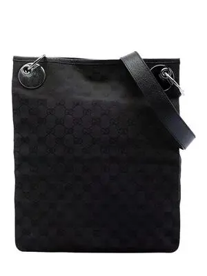Gucci 2000-2015 Gg Canvas Eclipse Crossbody Bag - Black