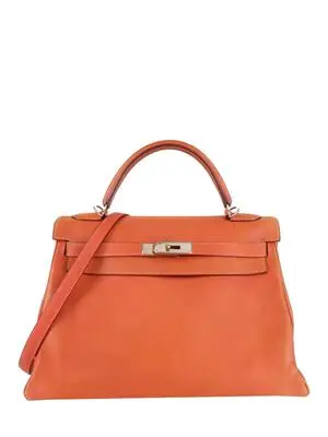 Hermès 2008 Swift Kelly Ii Retourne 32 Satchel - Orange