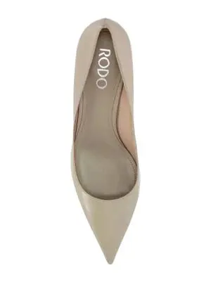Rodo Leather Pointed-toe Pumps - Neutrals