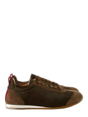 UMA WANG Pony-hair Suede Sneakers - Brown