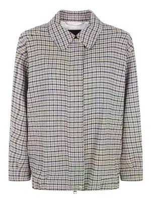 Seventy Houndstooth Wool Jacket - Neutrals