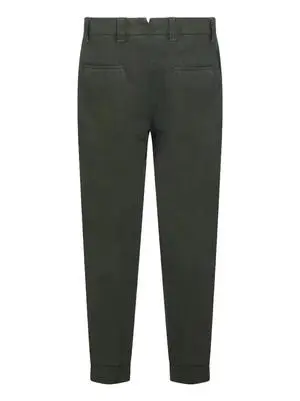BERWICH Pleated Turn-up Trousers - Green