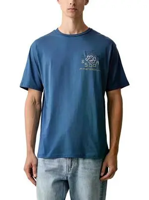 Scotch & Soda Artwork Graphic-print T-shirt - Blue