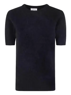 P.a.r.o.s.h Short-sleeve Fuzzy Yak Sweater - Black