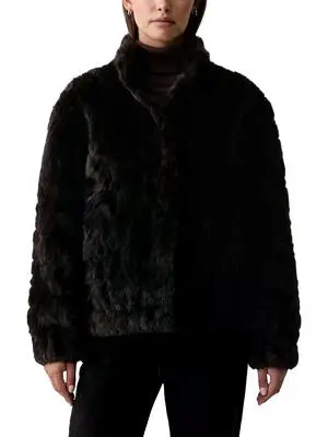 SILVIAN HEACH Embellished-button Faux-fur Jacket - Brown