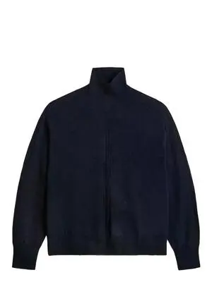 Soeur Nord Ribbed-Knit High-Neck Sweater Blue