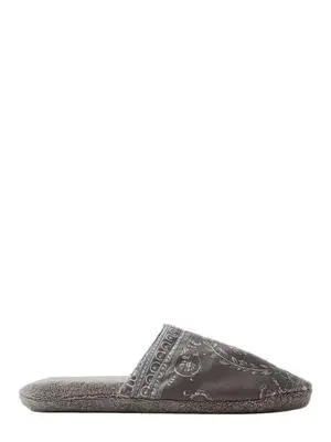 Versace I ♡ Baroque Slippers - Grey