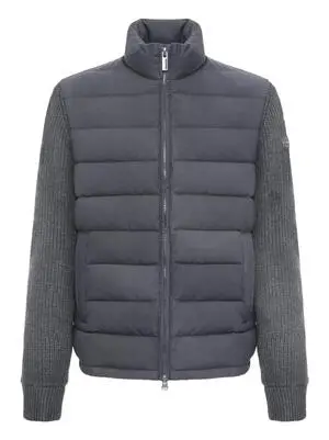 COLMAR Padded Panelled-knit Jacket - Grey