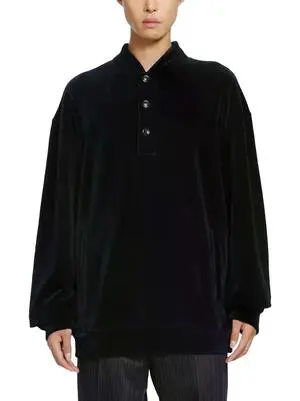 Giorgio Armani Velvet Polo Shirt - Blue