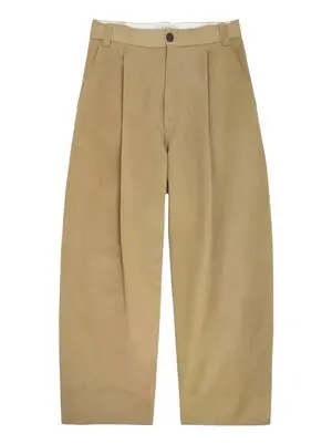 Studio Nicholson Sorte Pleated Wide-leg Trousers - Neutrals