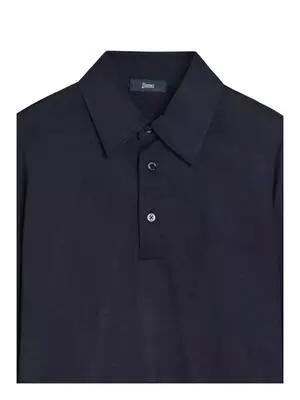 Herno Long-sleeve Polo Shirt Blue