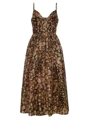 Cara Cara Miro Midi Dress - Brown