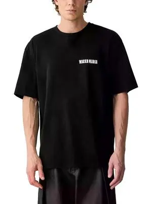 WACKO MARIA Tiger-print Logo-print T-shirt - Black