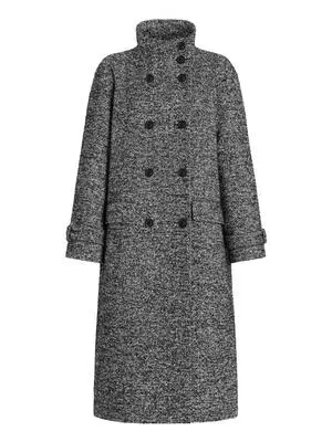Dolce & Gabbana Double-breasted Wool-blend Coat - Grey