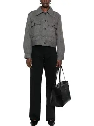 MAX MARA Weekend Max Mara Herringbone Pattern Wool Jacket