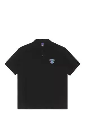 AAPE BY *A BATHING APE Moonface Polo Shirt - Black