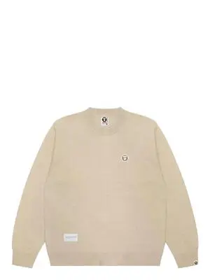 AAPE BY *A BATHING APE Moonface Logo Sweater - Neutrals