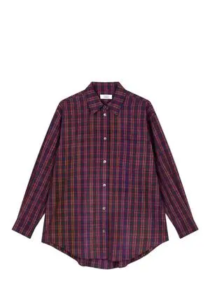 STUDIO TOMBOY Cotton Checkered Shirt - Red