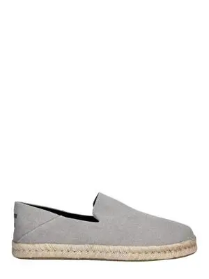 Toms Santiago Slip-on Braided Espadrilles - Grey